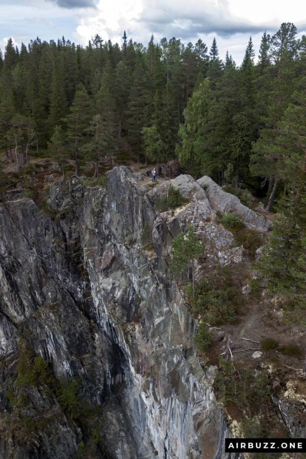 A High Cliff, a tall Waterfall and a Power Plant! - AirBuzz.One Drone Blog
